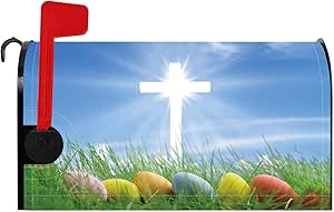 Amazon.com: Baocicco Easter Cross Mailbox Cover Magnetic Heaven Cross ...