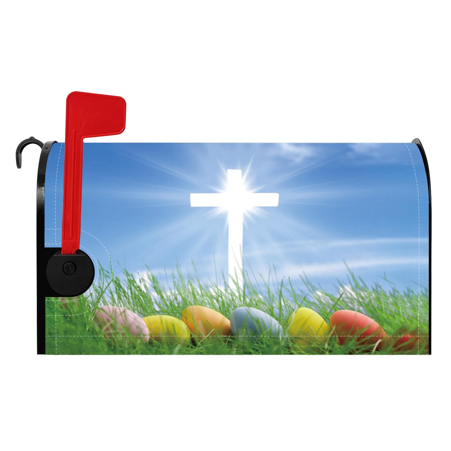 Amazon.com: Baocicco Easter Cross Mailbox Cover Magnetic Heaven Cross ...