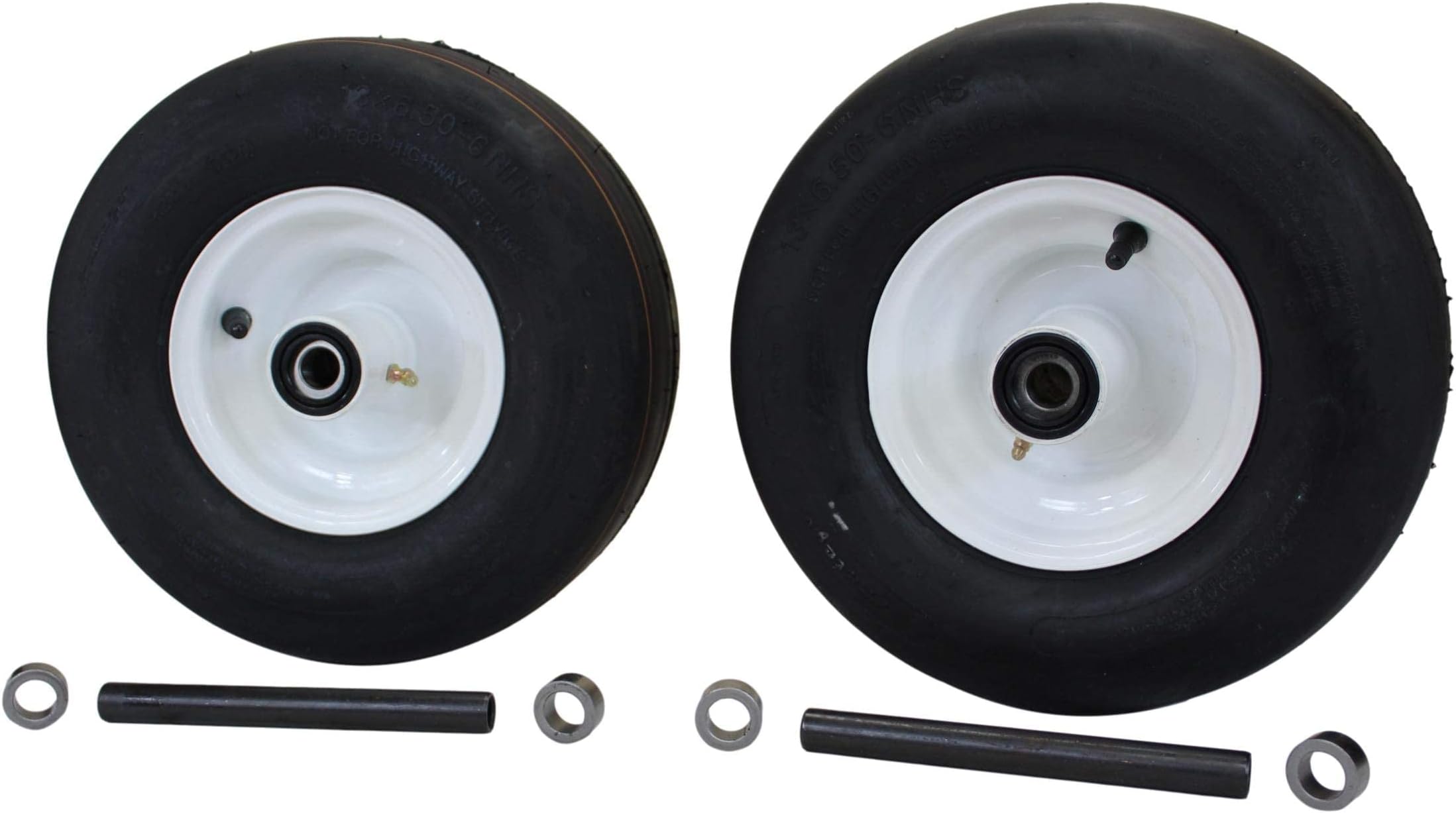 Amazon.com: NoAir® (2) Flat Free Tire Assemblies 13x6.50-6 Fits Exmark ...