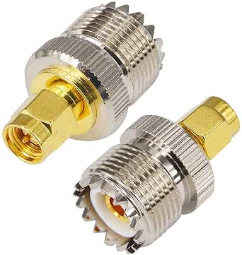 Conectores SMA macho a UHF hembra, conectores de cable coaxial Pl259 a ...
