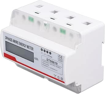 Electricity Usage Monitor 3 Phase 4 Wire Energy Meter LCD Display 230 ...