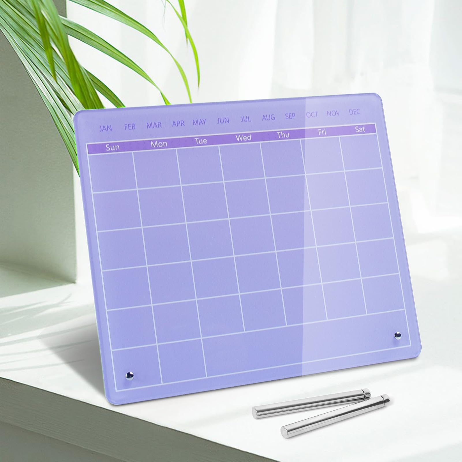 Amazon.com : Marribol Calendar Dry Erase Board,12"X10",Acrylic Desk ...