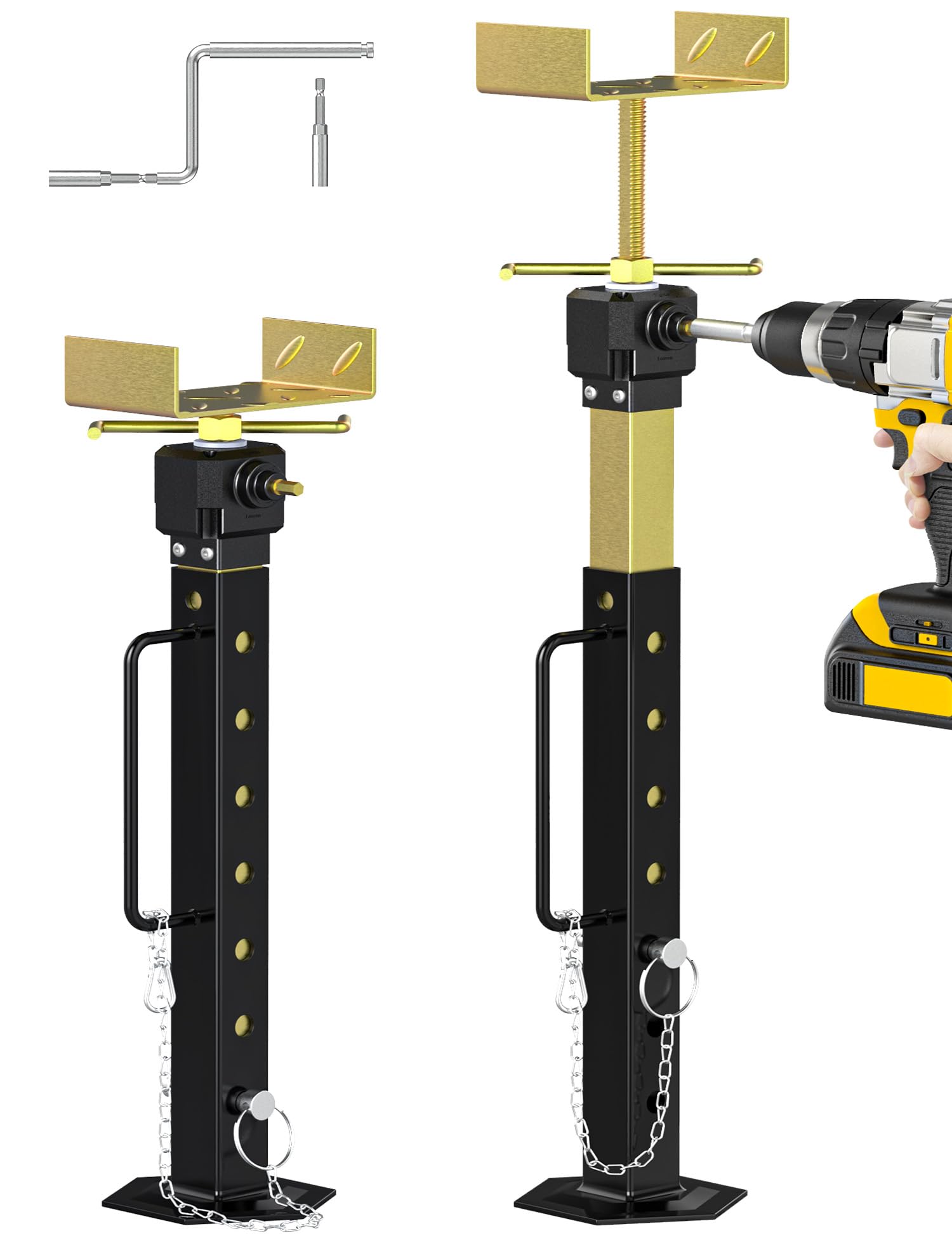 Amazon.com: 2024 New Upgraded RV Slide Out Support Jacks 2 Pcs RV ...