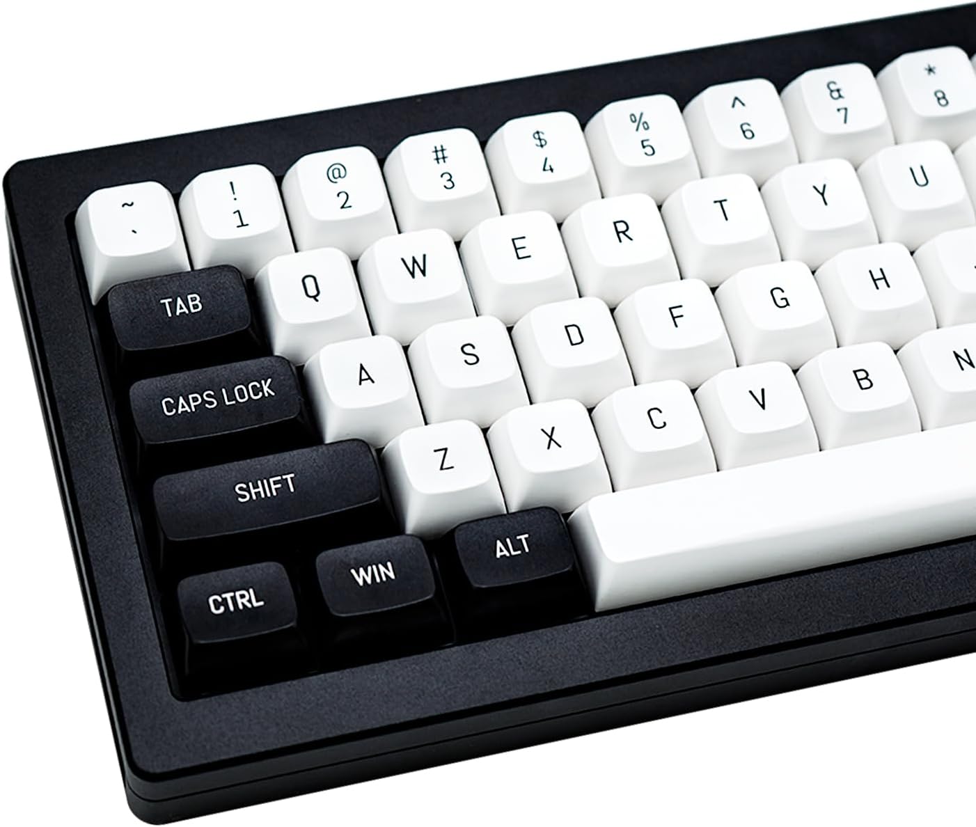 Amazon.com: GEKUCAP PBT Keycaps 150 Keys Black and White CSA Profile ...