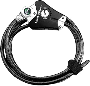 Master Lock 8428 Python Adjustable Cable Lock : Amazon.ae: Sporting Goods