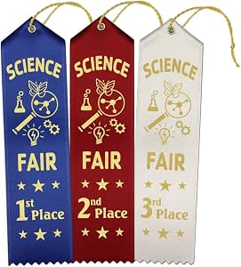 RibbonsNow Science Fair Award Ribbons 1st - 2nd - 3rd Place – 45 Total ...