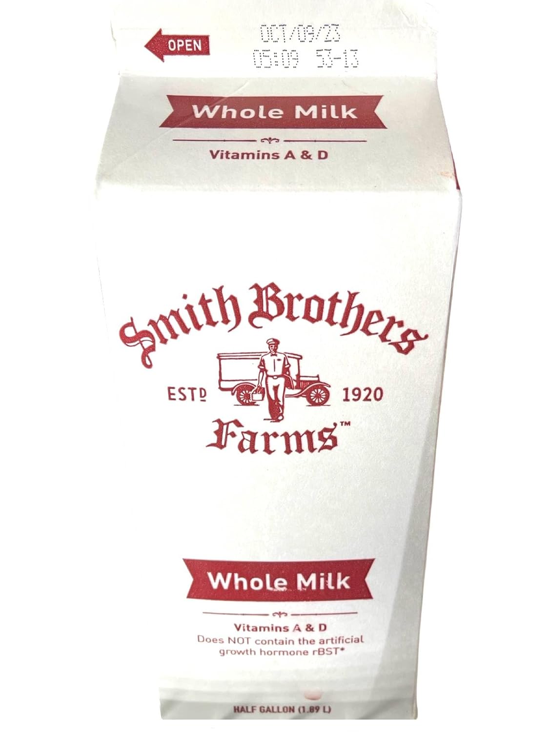 Amazon.com: Smith Brothers Whole Milk, 1/2 gal : Grocery & Gourmet Food