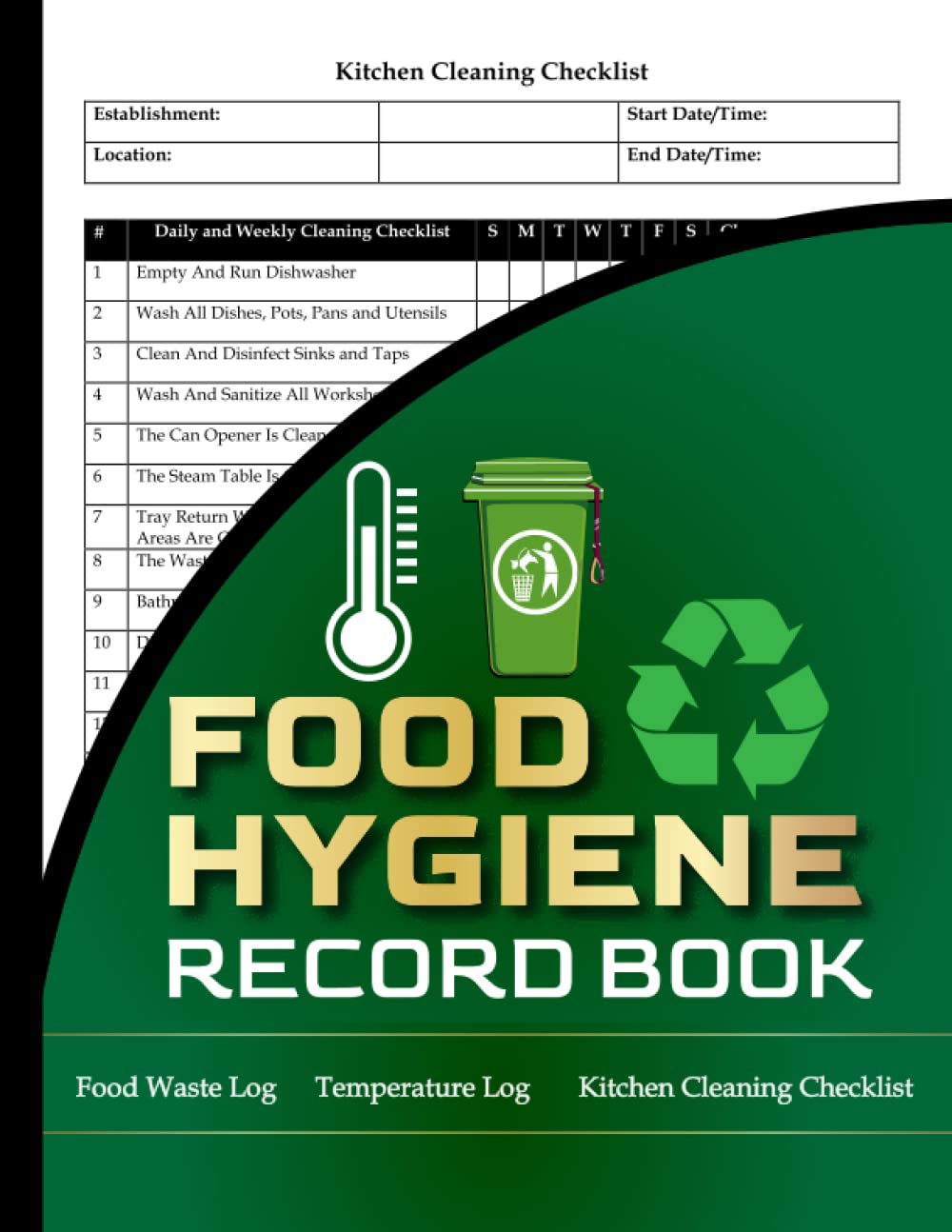 Food Hygiene Record Book Food Hygiene Log Book With Food | Desertcart OMAN