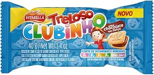 Biscoito Recheio Chocolate Tipo Suíço Vitarella Treloso Clubinho Pacote ...