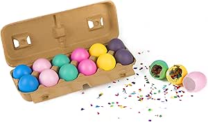 Easter Confetti Eggs, Cascarones (Pack of 3 - Total 36 eggs) : Amazon ...