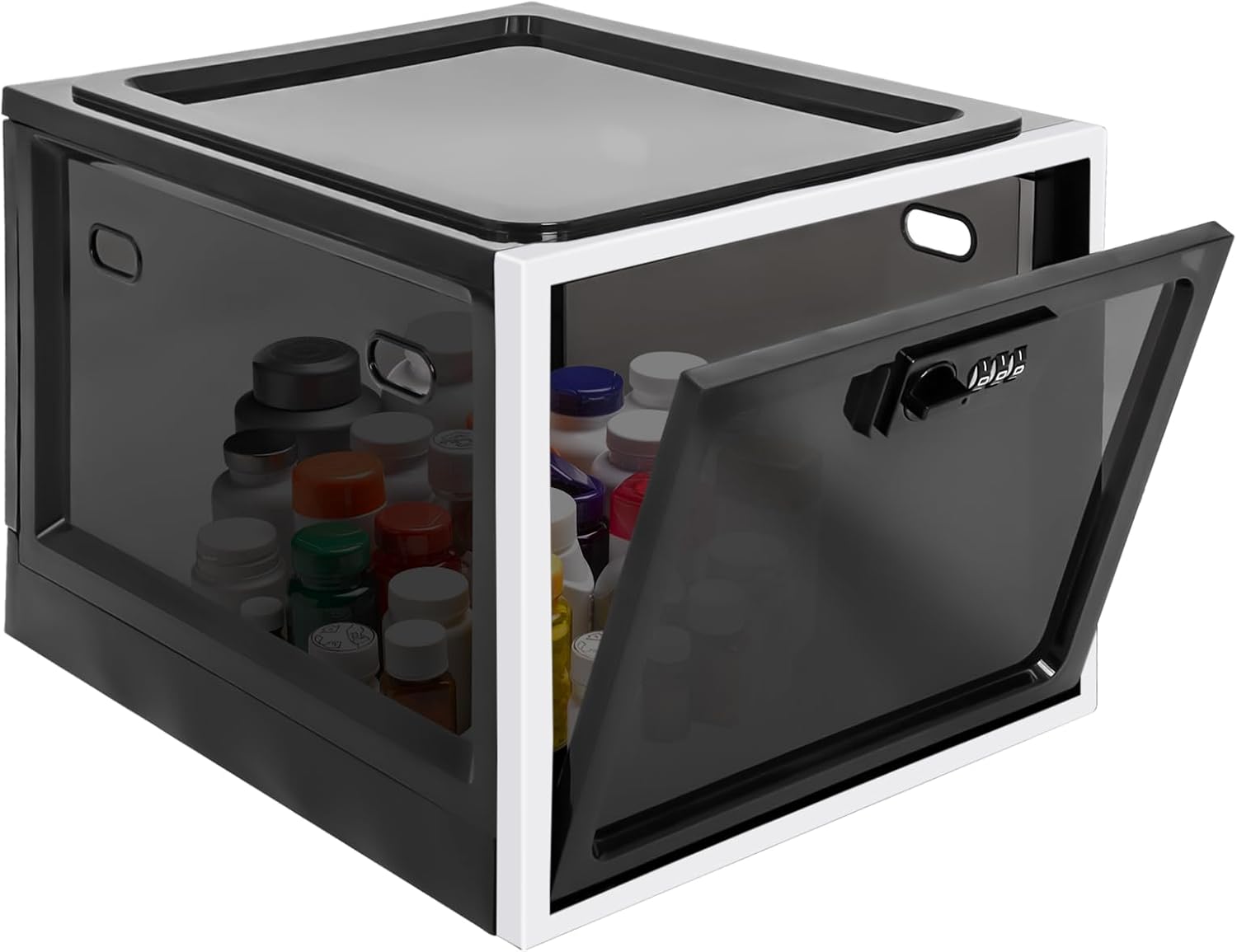 Gekufa Locked Box, Medication Lockable Container Snack Storage Box with ...