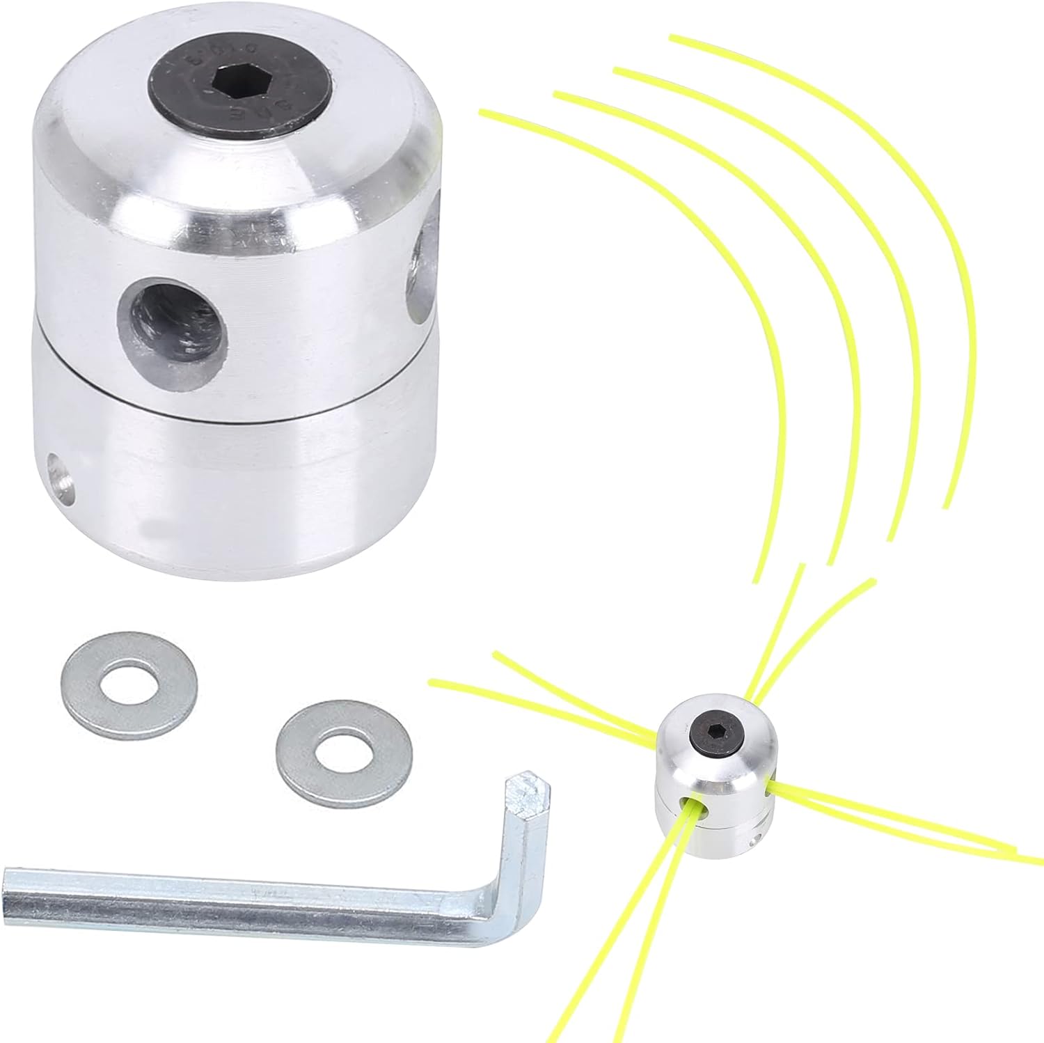 DUTANG Aluminum Trimmer Head Universal Strimmer Head Spool Nylon Mowing ...