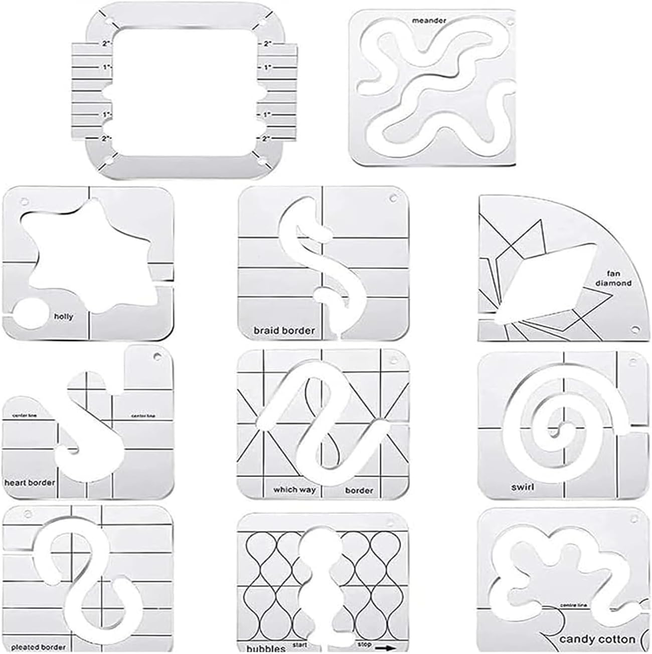 Amazon.com: Free-Motion Garment Ruler Set (11 PCS)＆ Foot Attachment ...