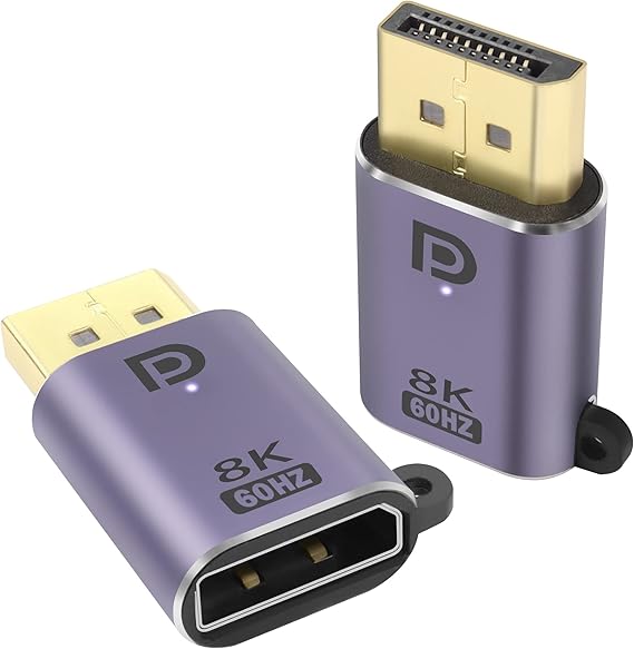 Amazon.com: QIANRENON DP to DP Adapter 8K@60Hz DP1.4 Male to DP1.4 ...