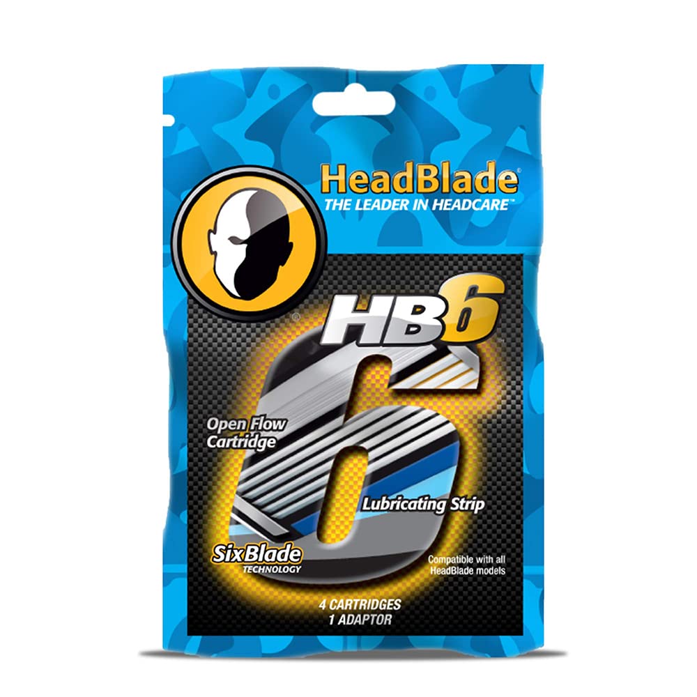 Amazon.com: HeadBlade HB6 Refill Blades - 6 Stainless Steel Blades for ...