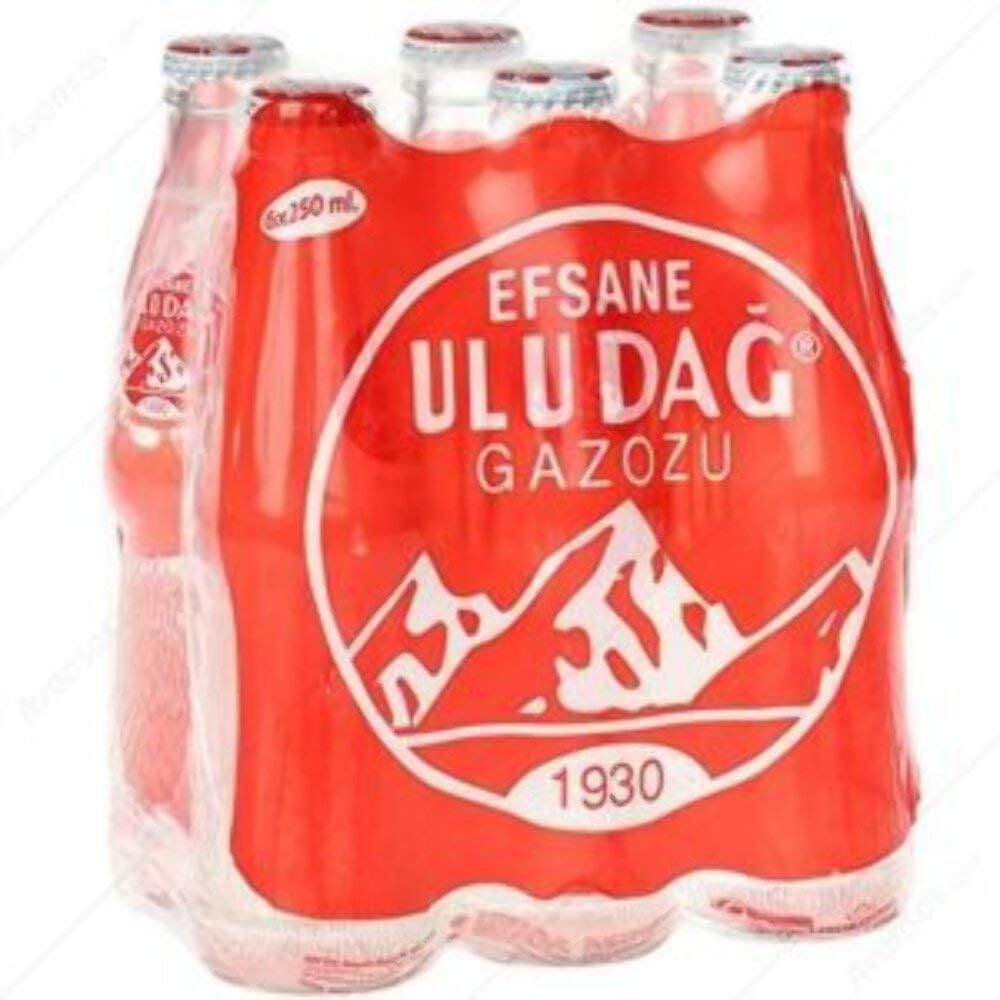 Amazon.com : Uludag Legendary Gazoz (6 Pack) Fruit Flavoured Fizzy Soft ...
