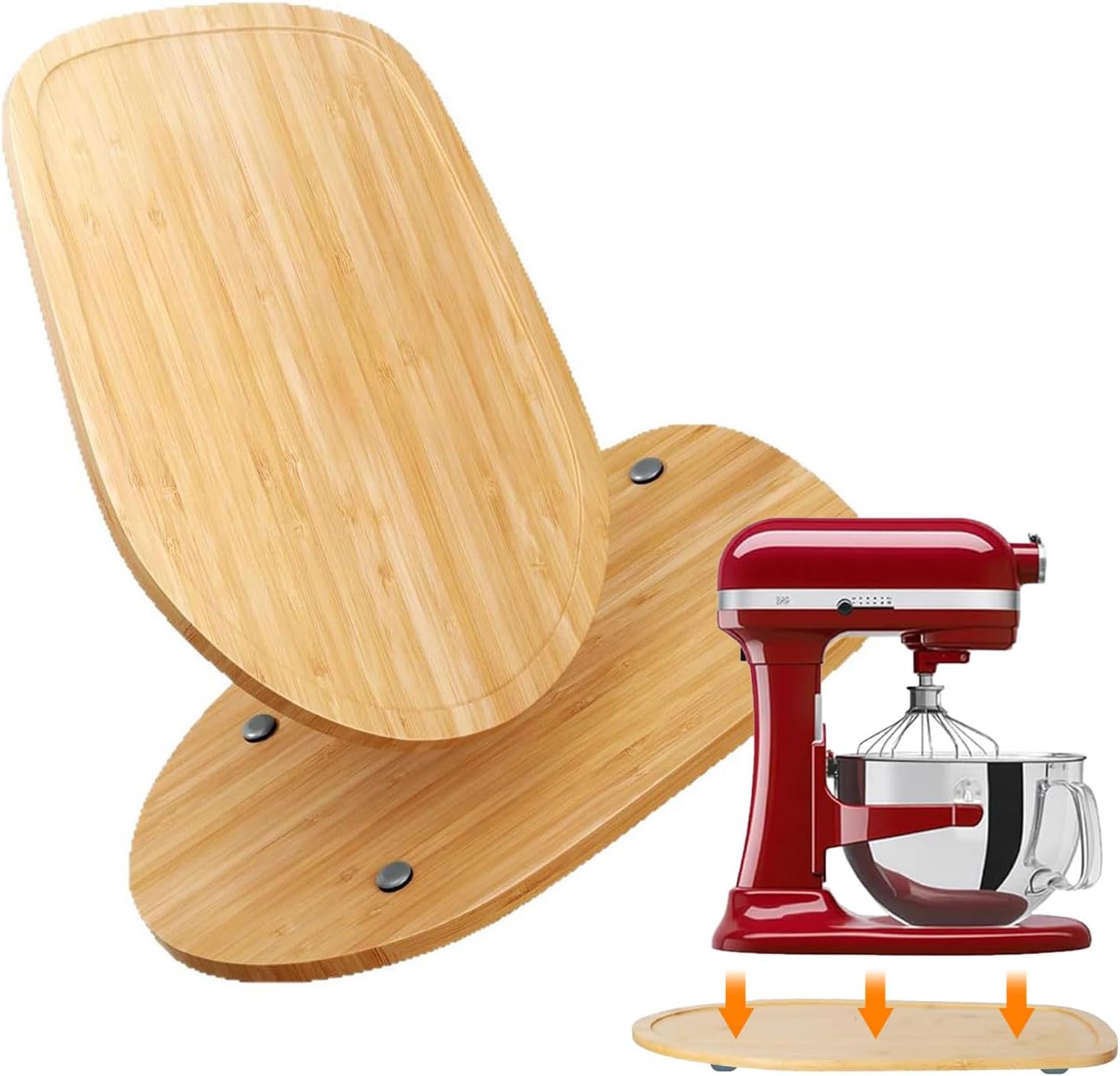 Vikarland Bamboo Mixer Slider for KitchenAid 4.5-5 Qt Tilt Head Stand ...