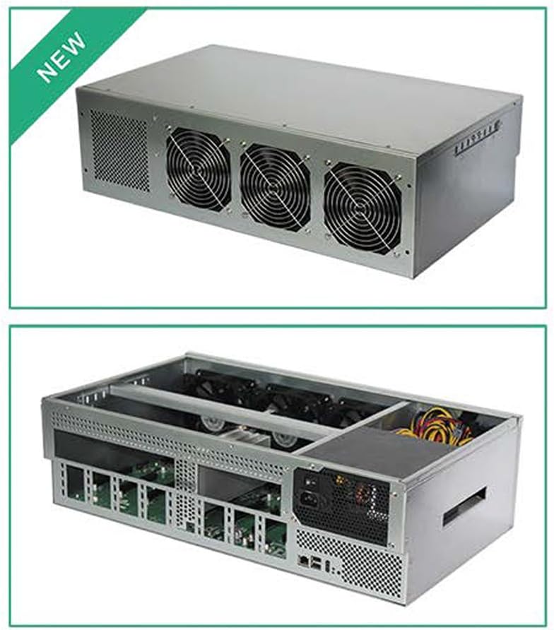 Amazon.com: 8 GPU MINING: 4U Metal Rackmount including Motherboard, CPU ...