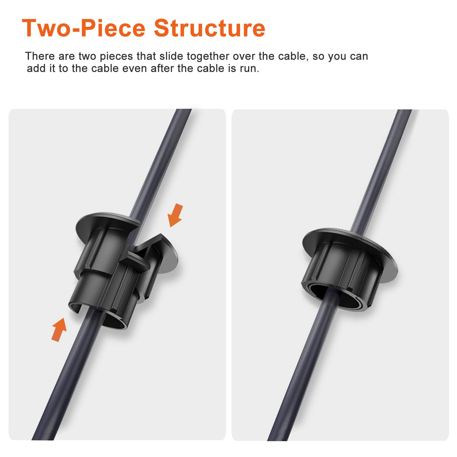 Snapklik.com : Sactulaz Wall Bushing Grommet For Starlink Dishy Router ...
