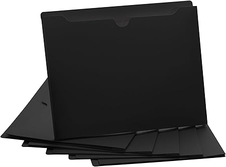 Amazon.com : Black File Jackets, 2 Inch Expansion, Letter Size ...