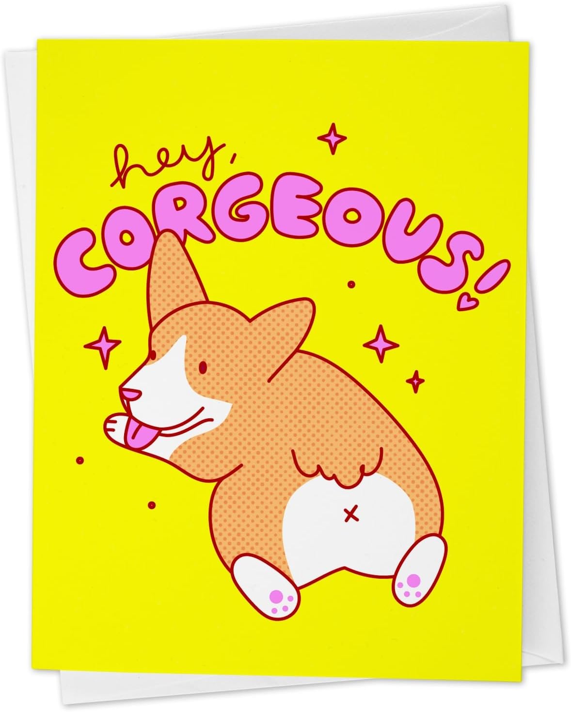 Amazon.com: Cute Corgi Dog Love or Friendship Greeting Card - "Hey ...
