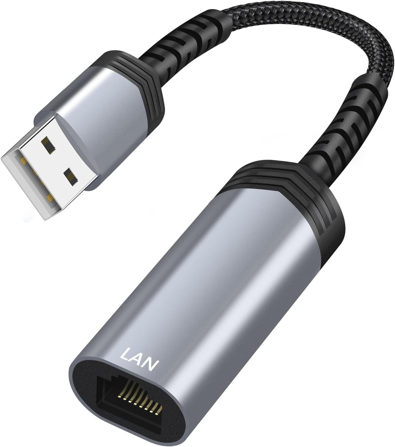 Amazon.com: QIMIAOUS USB to Ethernet Adapter, USB Ethernet Adapter, USB ...