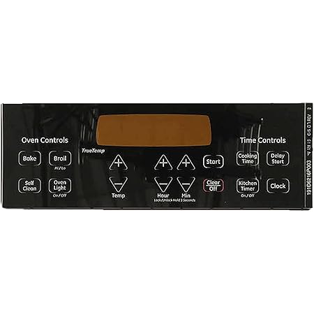 Amazon.com: GE WB27T11229 Range Control Board Faceplate Overlay ...