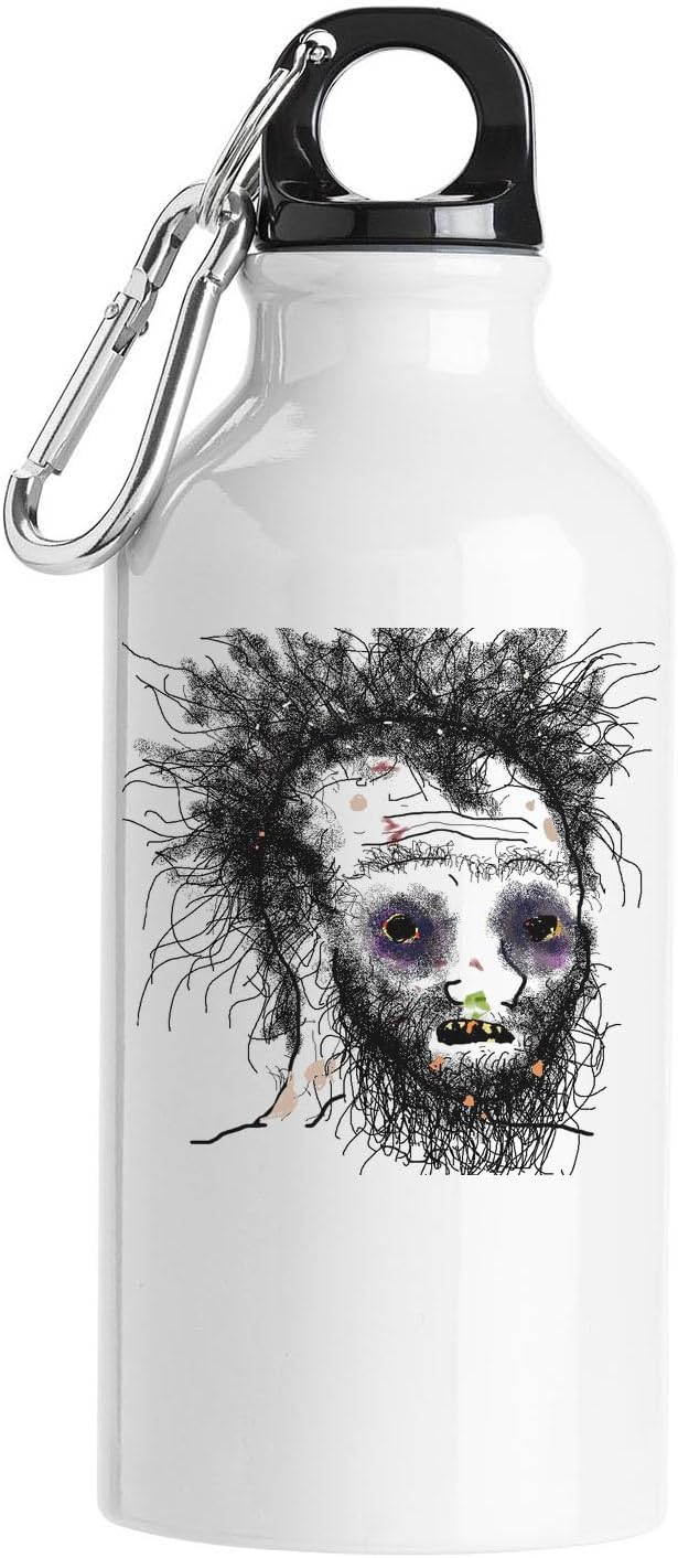 Homeless Wojak Funny Doomer Meme Tourist Water Bottle White : Amazon.co ...