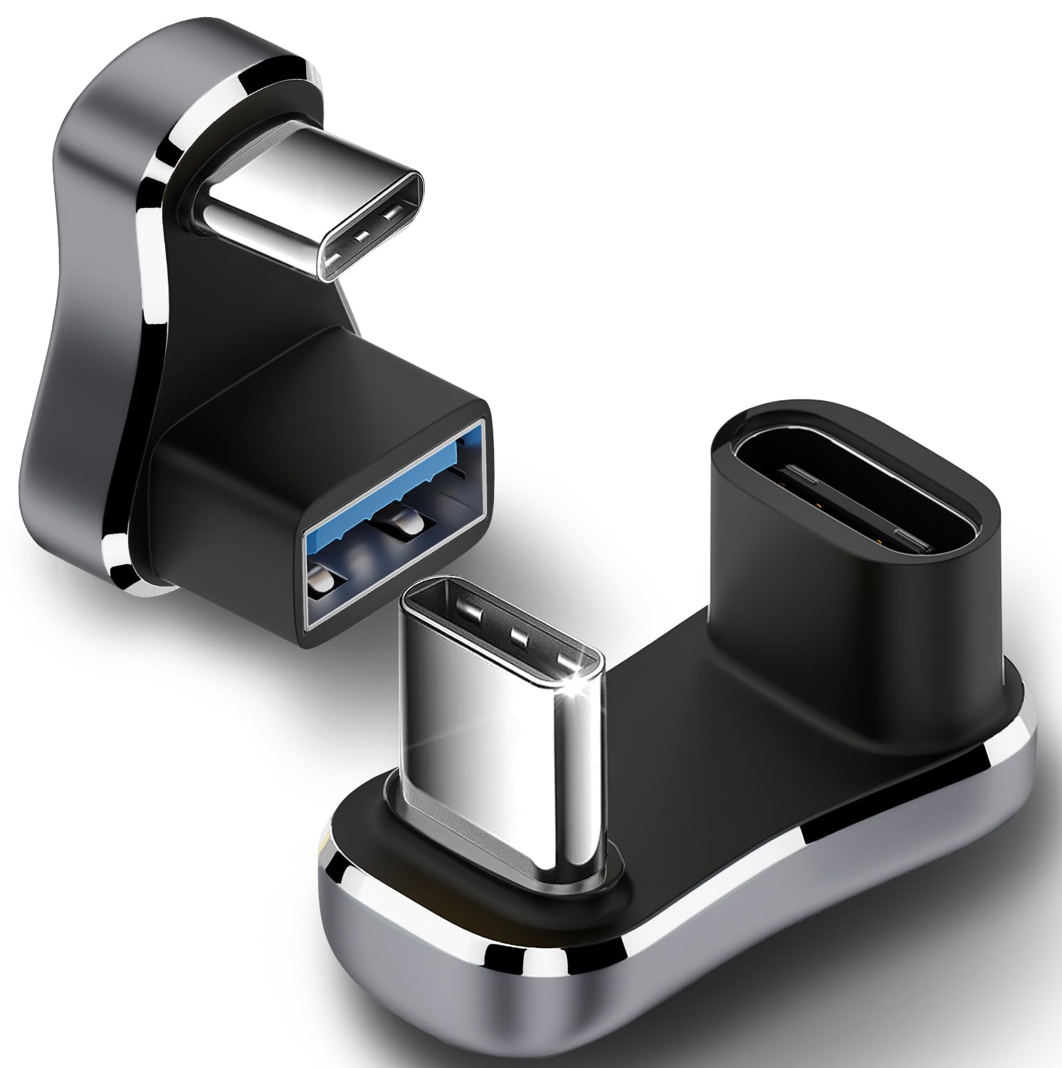 Amazon.com: Herfair U-Shape USB Adapter (2-Pack) USB-C to USB USB-C to ...