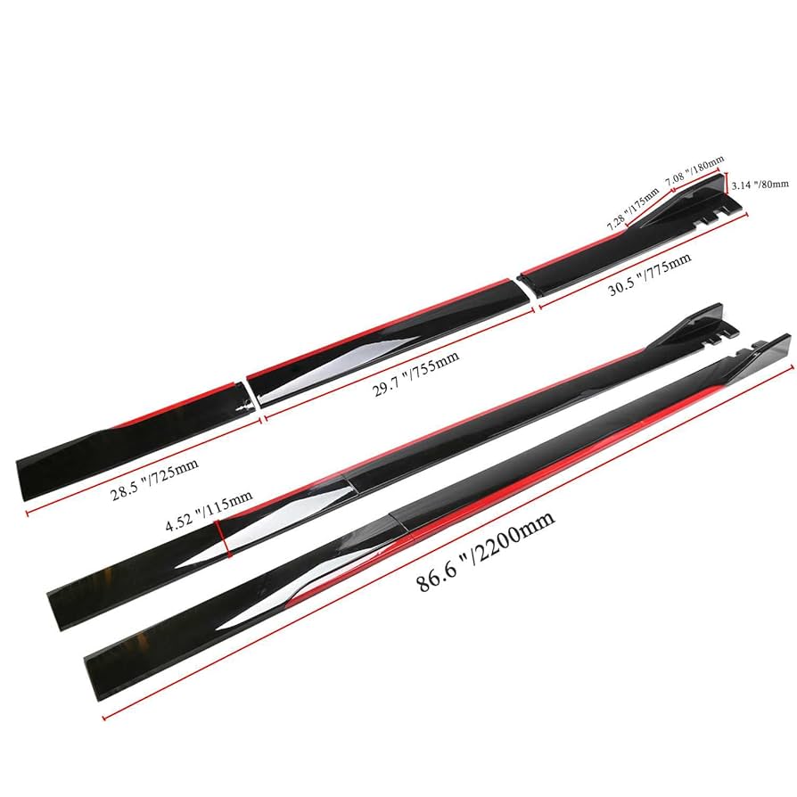 トヨタ NHP アクア 10系 Aqua NHP10 NHP10H に適用サイドスカート 光沢のあるブラッウィングスポイラーサイドス（Amazon | トヨタ NHP アクア 10系 Aqua ...