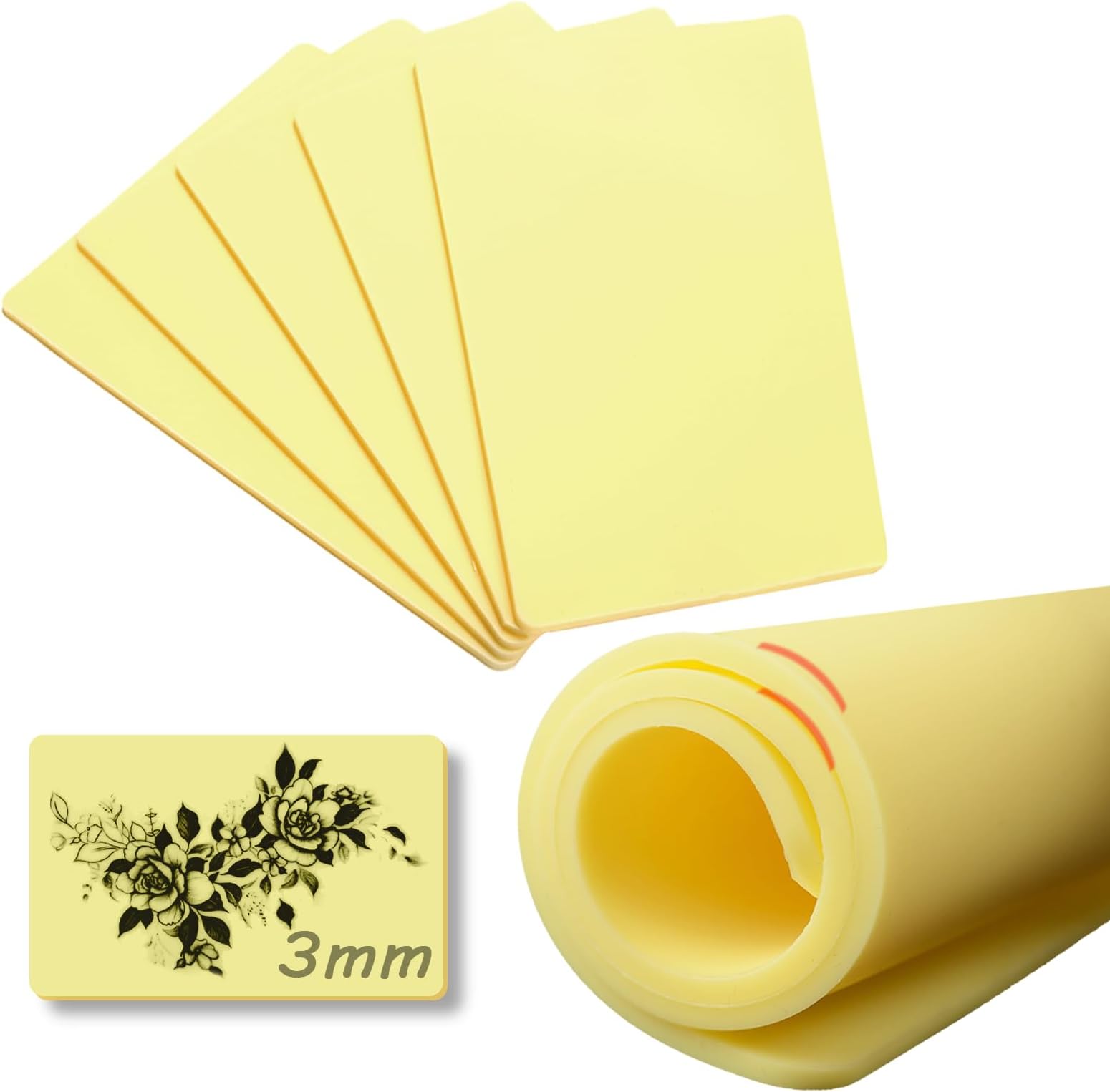 Amazon.com: 3mm Fake Skin Tattoo Practice Skins - Usiriy Tattoo Skins ...