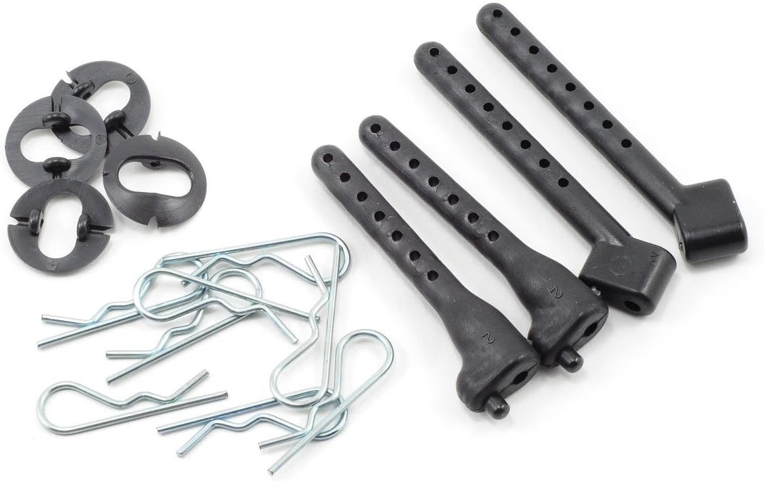Amazon.com: Team Associated 9821 SC10 Front and Rear Body Posts : Toys ...