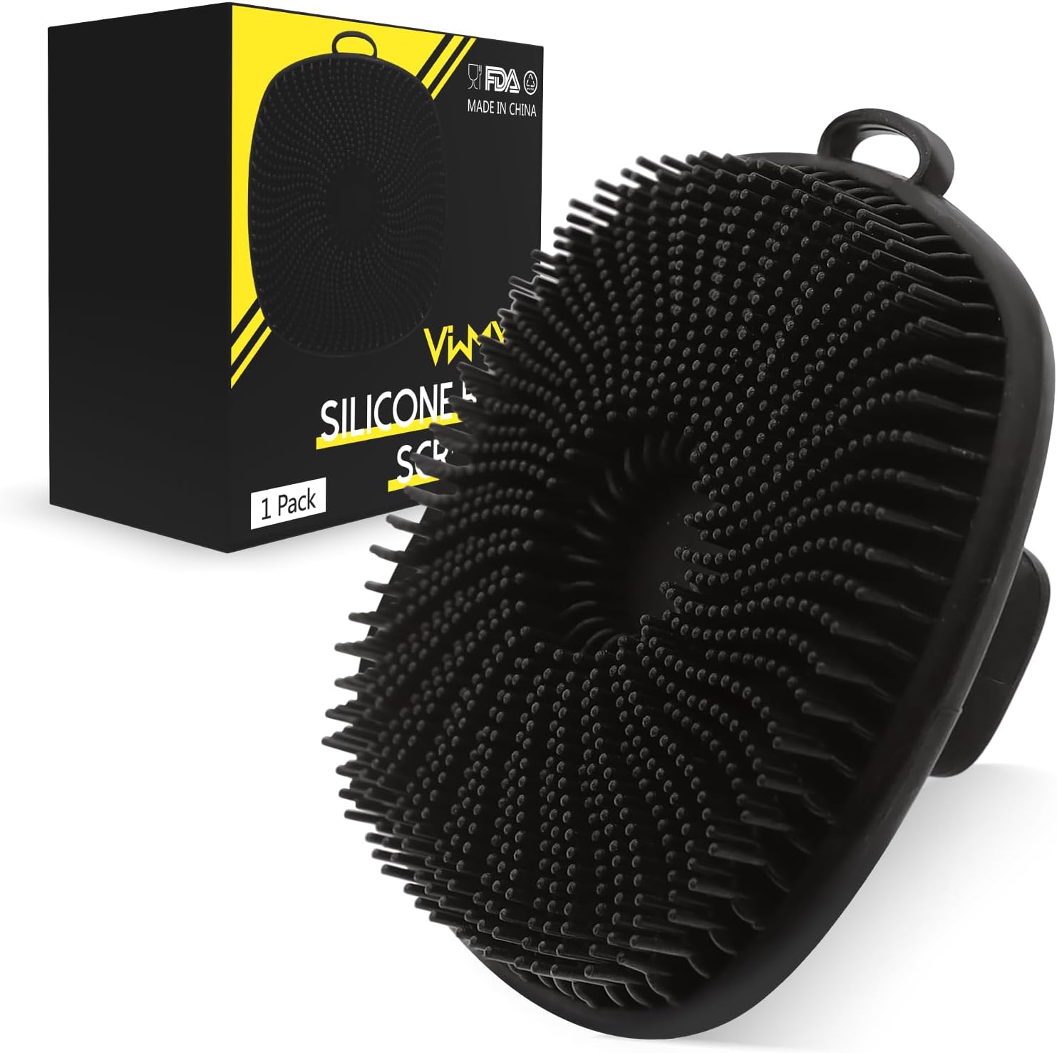 Amazon.com : VWMYQ Silicone Body Scrubber for Men, New Upgrade Richer ...