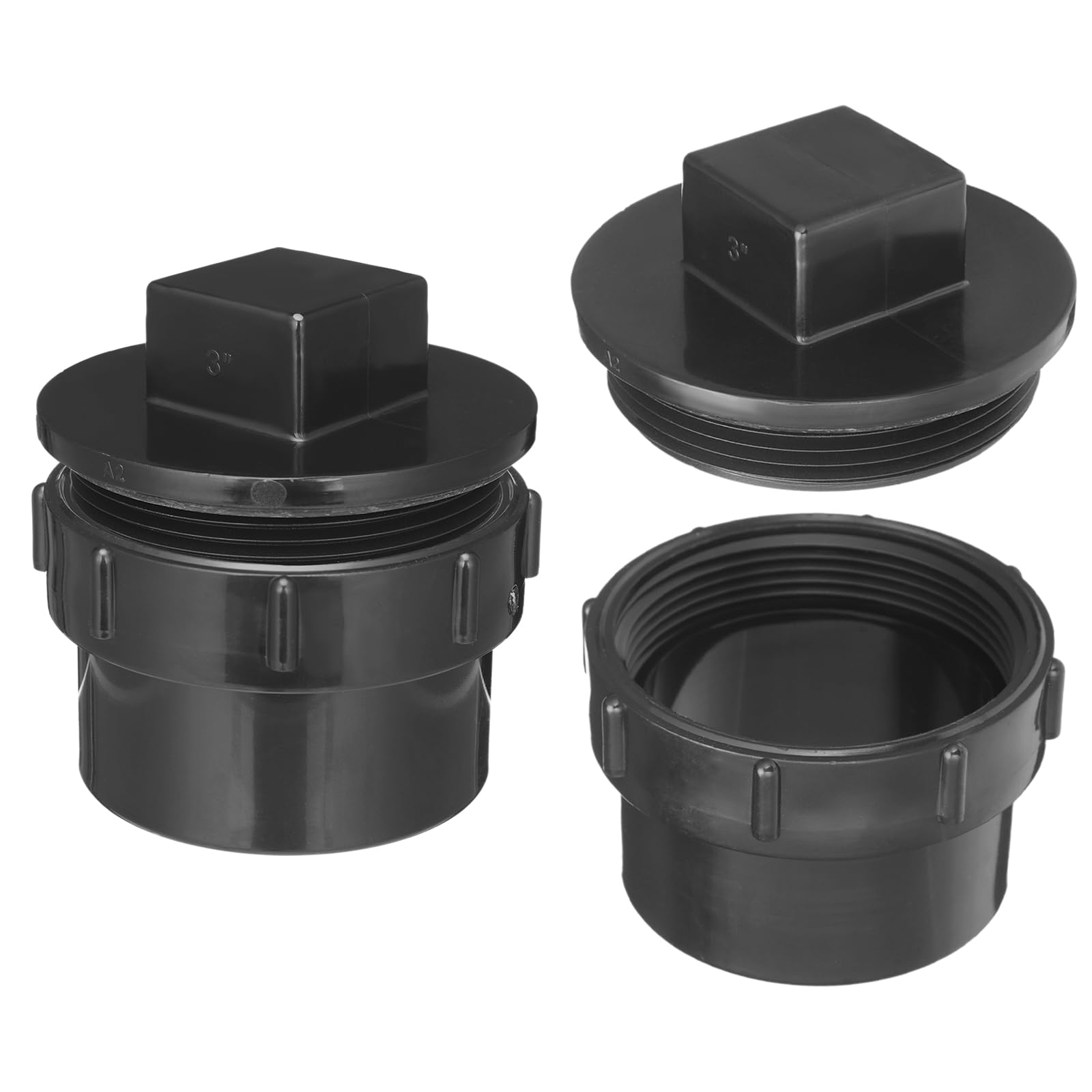 Snapklik.com : Pangda 2 Pcs 3 Inch ABS Cleanout Adapter
