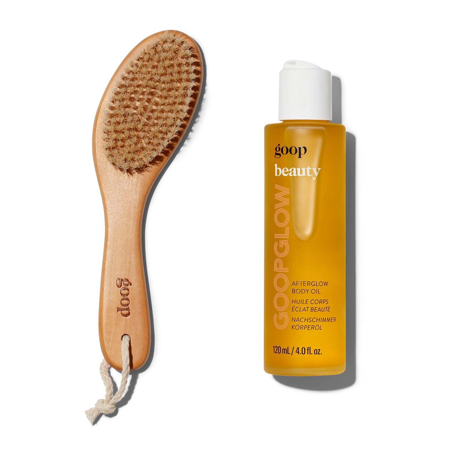 Amazon.com : goop Beauty Dry Brush & Body Oil Bundle | Exfoliating ...