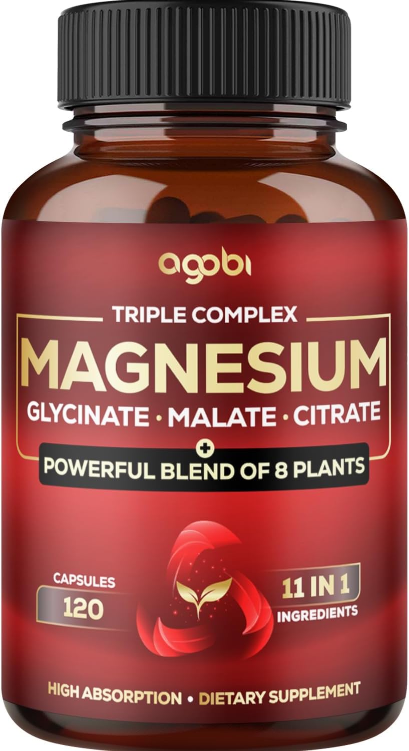 Amazon.com: Magnesium Triple Complex - 600mg Magnesium Glycinate ...