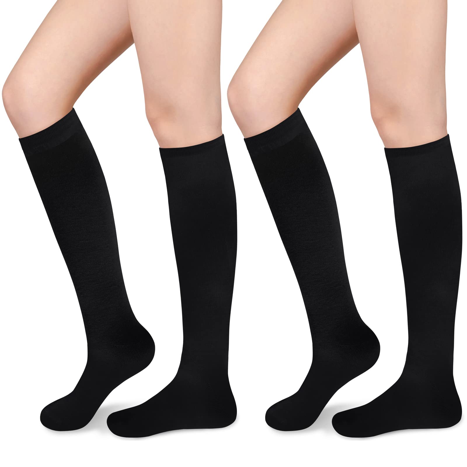 Amazon.com: Black Knee High Socks Knee Socks for Women Knee High Black ...