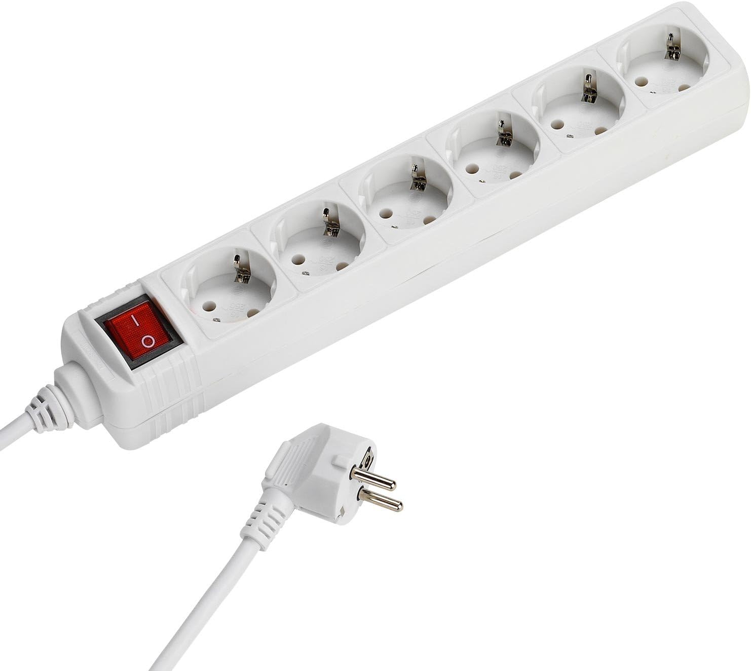 REV NoLook Kabelbox, Steckdosenbox mit Schalter, 4 bis 8-fach ...