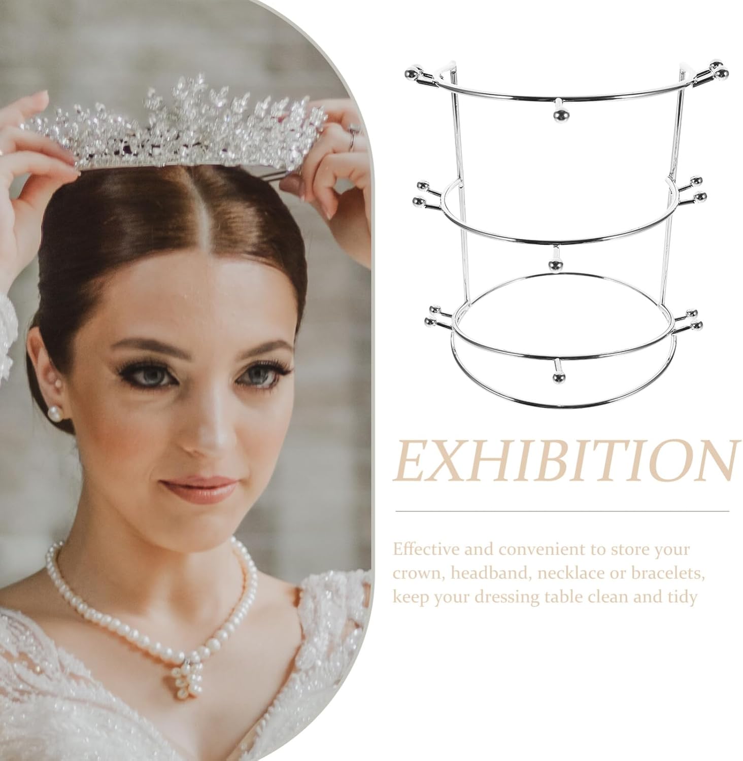 Table Top Display Stand Tiara Crown Display Stand 3 Tiers