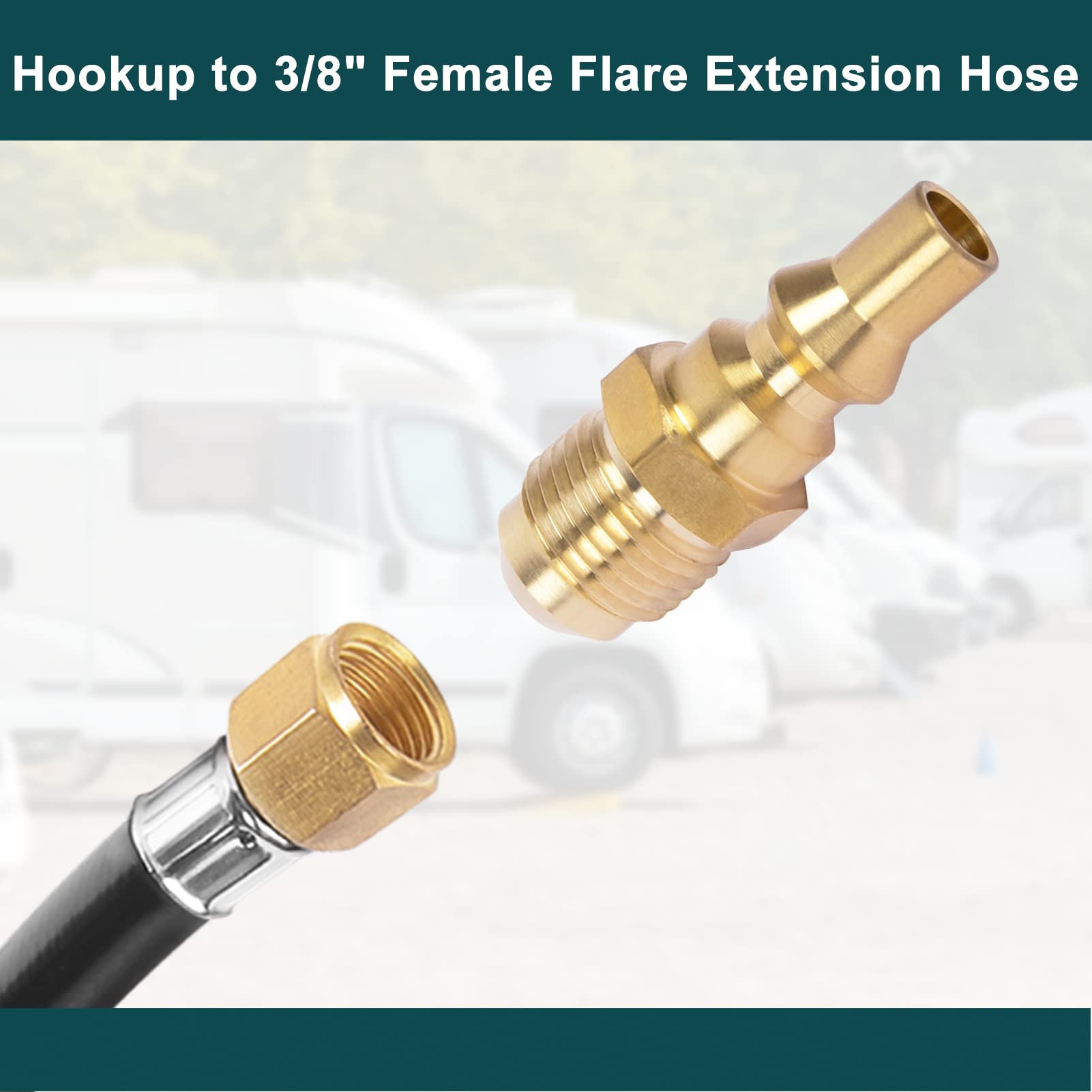 Snapklik.com : Quick Connect Fitting, 3/8" Male Flare X 1/4" Quick ...