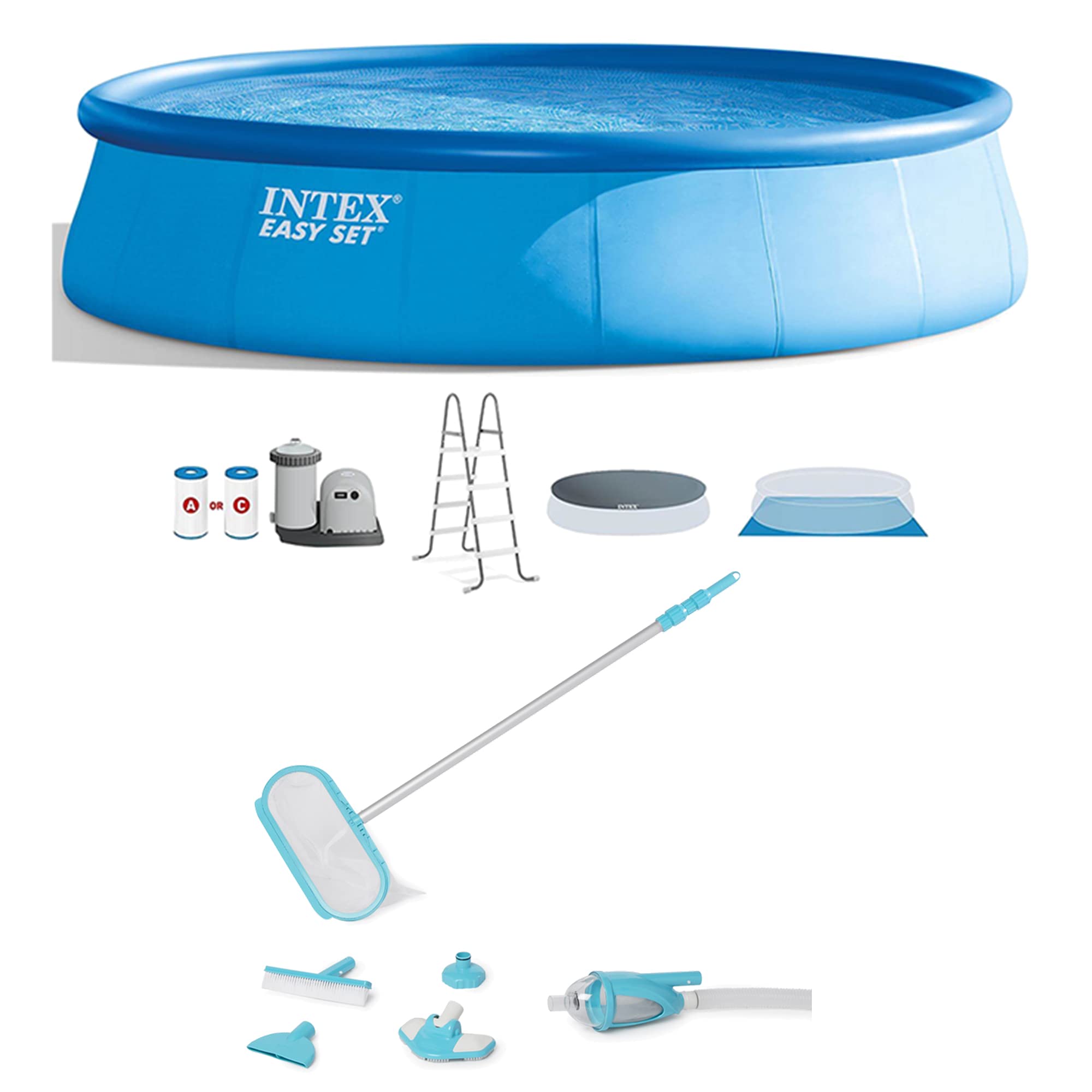 Intex Easy Set Pool Parts Intex Easy Set Inflatable Swimming Pool Set: