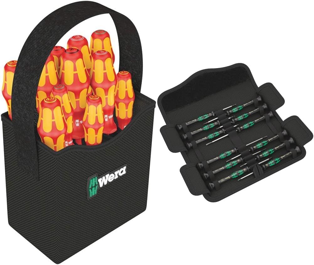 Wera Kraftform 2go 100 VDE 1000v Screwdriver Set in Tool Quiver, PH/PZ ...