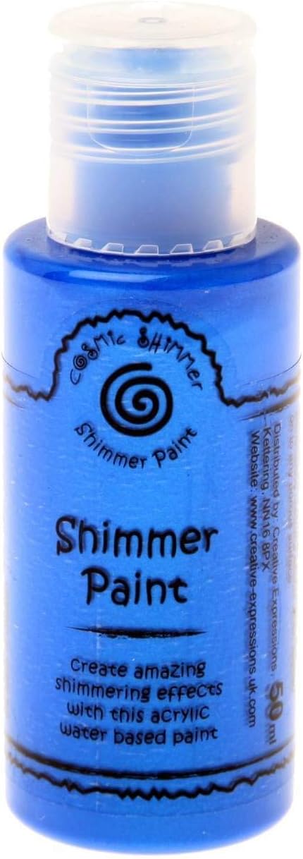 Cosmic Shimmer Shimmer Paint Azure, 50ml : Amazon.co.uk: Home & Kitchen