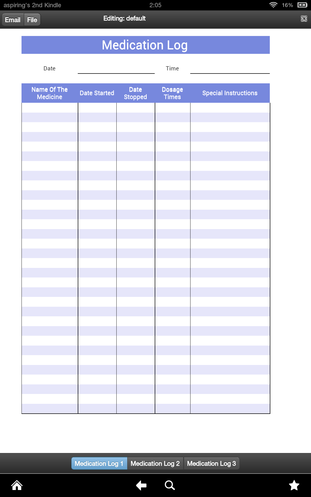 Medication Log - App on Amazon Appstore