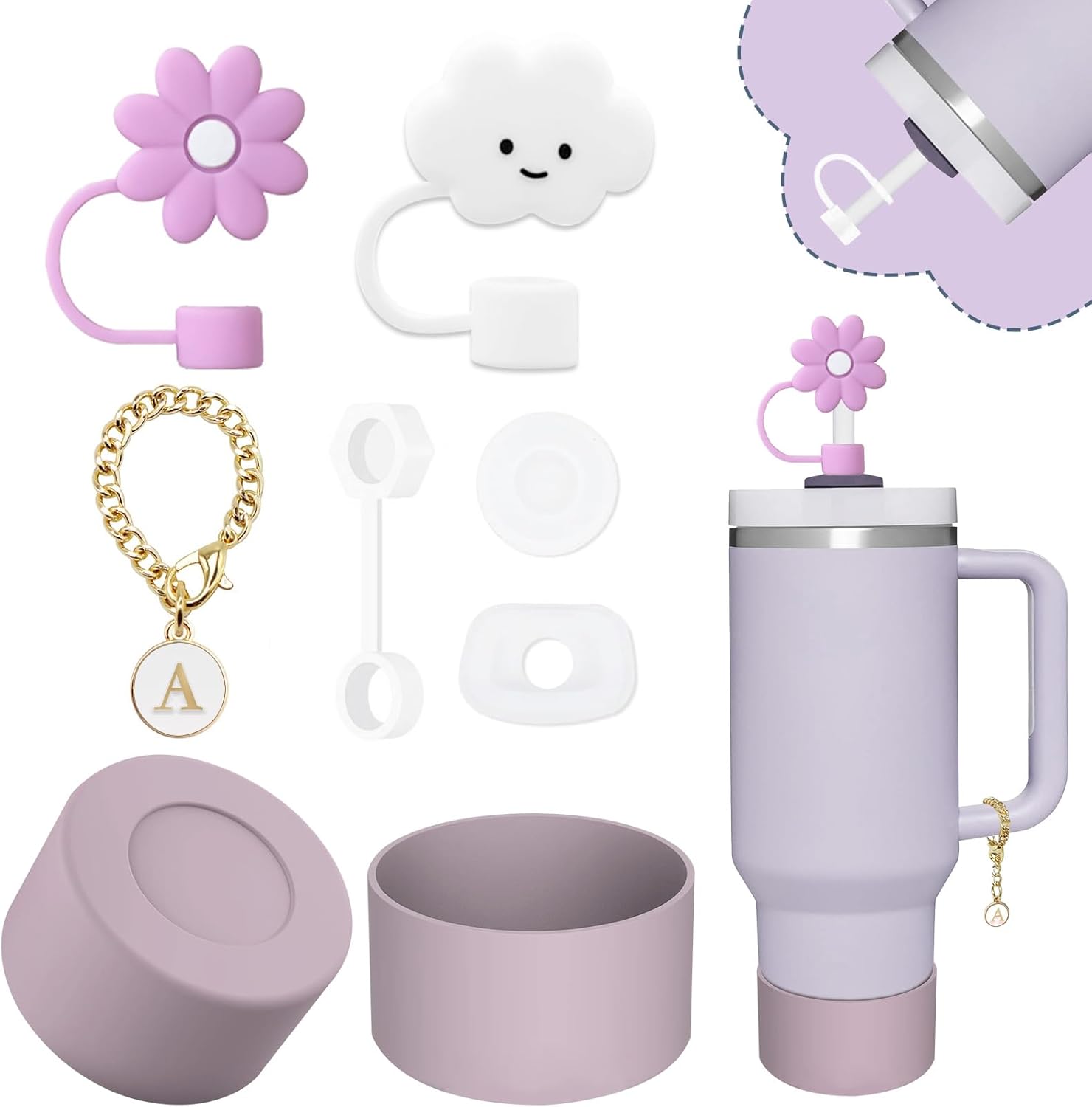 Amazon.com | LeadDock Stanley Cup Accessories Set, Fits Stanley 30&40 ...