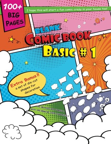 Amazon.com: Blank Comic Book Basic 1: Basic comics book for imagination ...