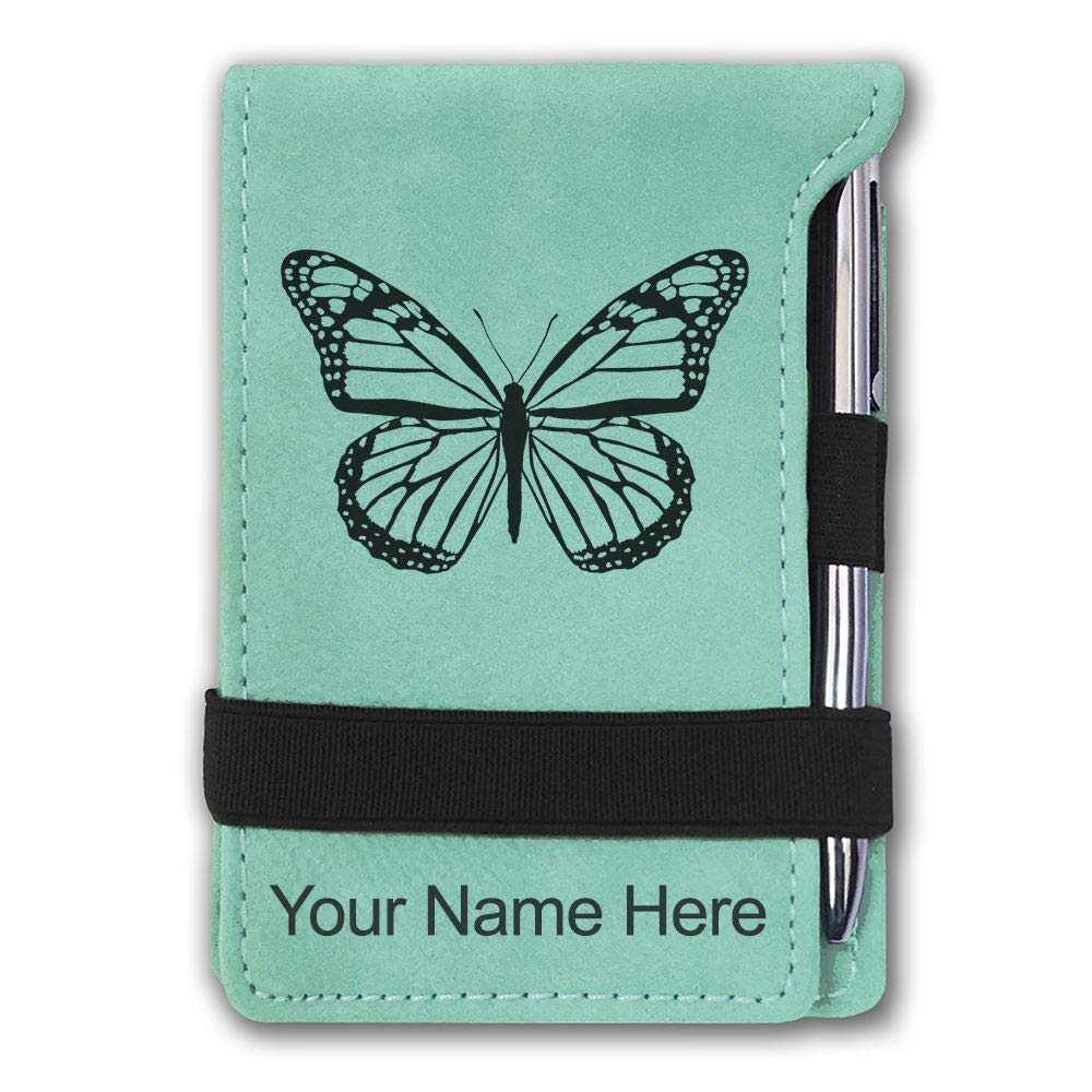 Amazon.com : LaserGram Mini Padfolio with Notepad and Pen, Monarch ...