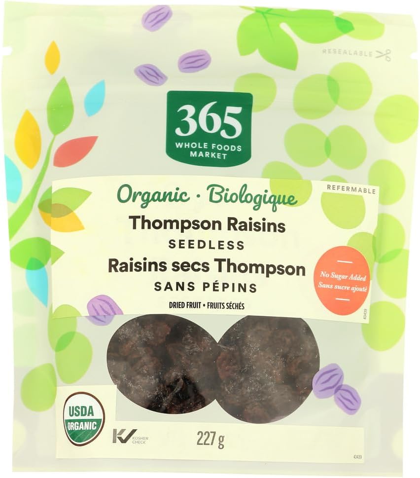 Organic Thompson Raisins Seedless : Amazon.ca: Grocery & Gourmet Food