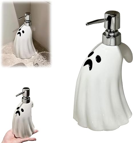 Amazon.com: Spooky Ghost Soap Dispenser, Versatile White Ghost Soap ...
