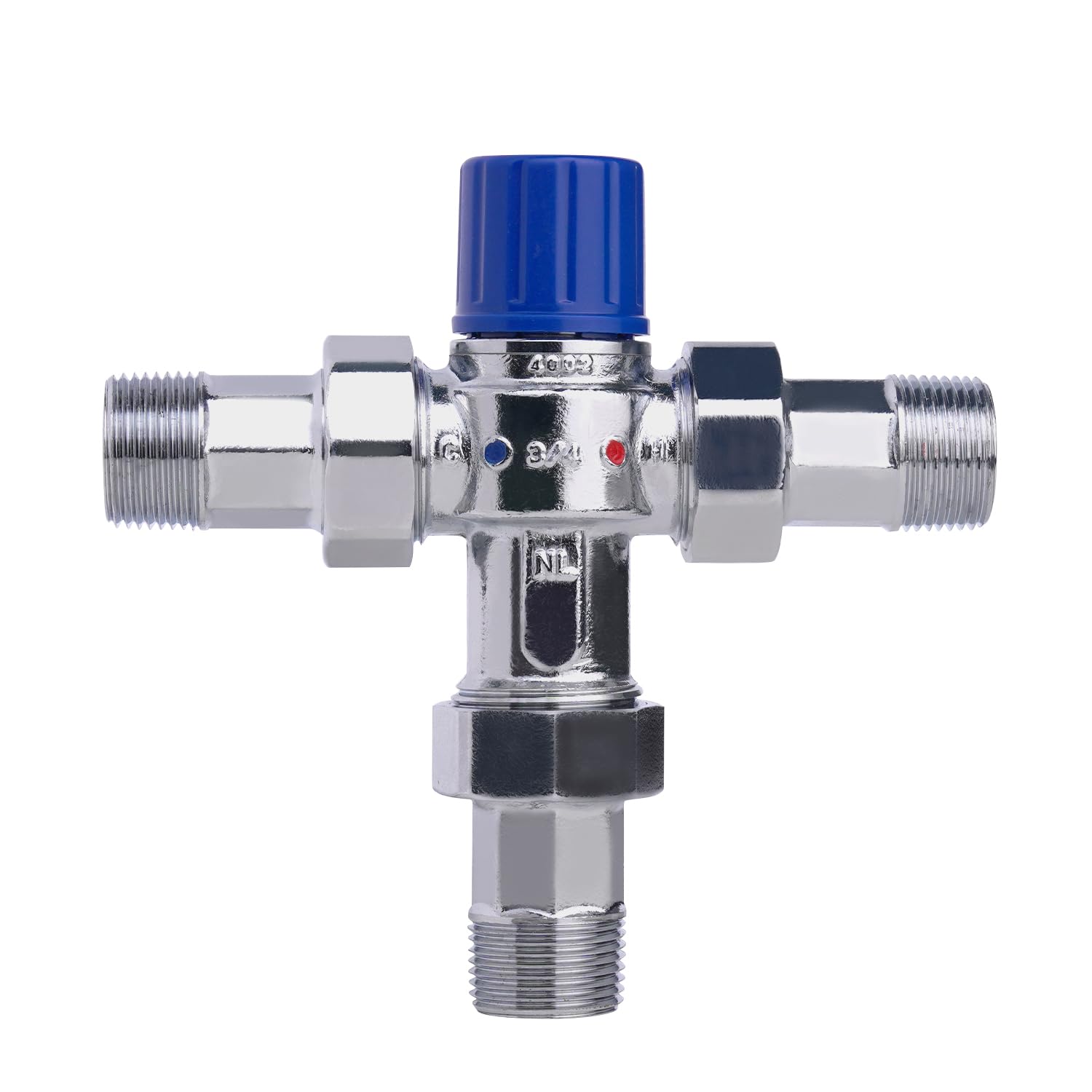 3/4 Inch Thermostatic Mixing Valve with Thread Connections, Brass ...